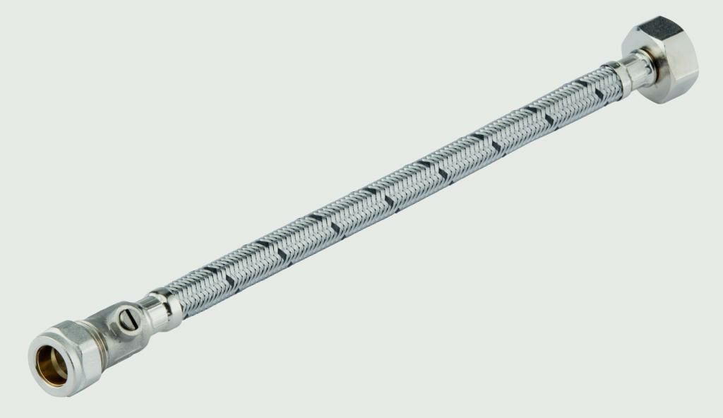 Securplumb SU9907 ISO Flexi Tap Connector With Valve Pack 2 from £7.37