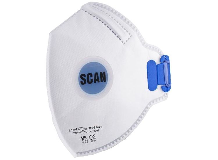 Scan Fold Flat Valved Disposable Masks FFP2 from £5.24